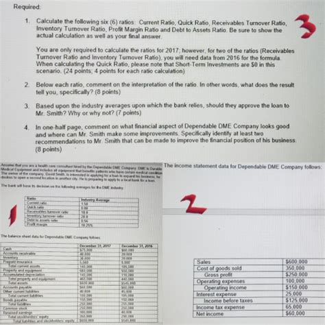 Required 1 Calculate The Following Six 6 Ratios Current Ratio