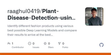 Github Raaghul0419plant Disease Detection Using Transfer Learning