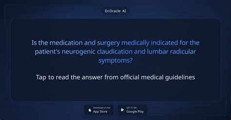 Is The Medication And Surgery Medically Indicated For The Patients