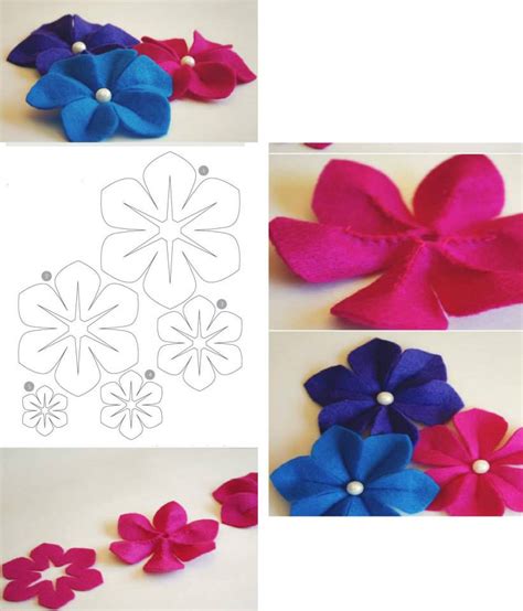 Como Hacer Flores Con Fieltro Paso A Paso Imagui