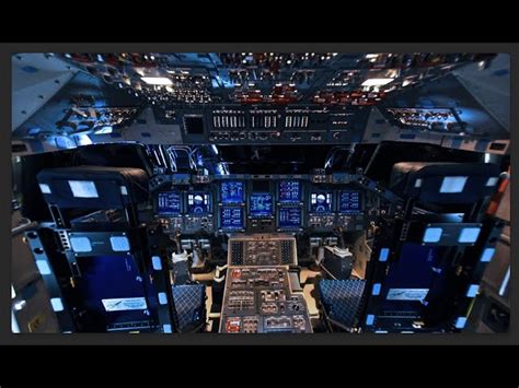 Space Shuttle Columbia Launch Cockpit View Cockpit Of A Space Shuttle
