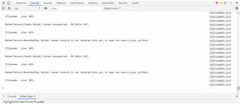 Rendertexturecreate Failed Rendertexturegeneratemips Failed