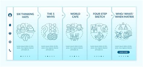 premium vector problem solving methods onboarding template