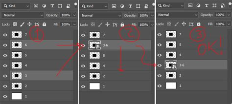 solved merge two selected layers and position the merged adobe
