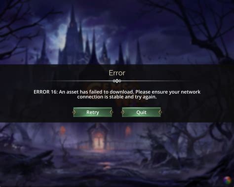 [known Issue] Error 16 Cant Load The Game Bug Reports Gems Of War Forums
