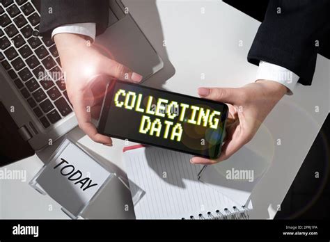 Sign Displaying Collecting Datagathering And Measuring Information On