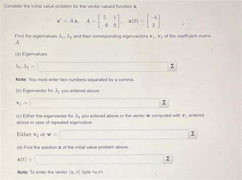 Solved Consider The Initial Value Problem For The Chegg