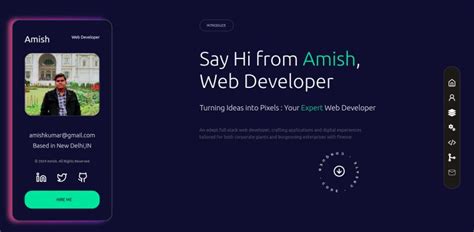 Amish Kumar On Linkedin Webdevelopment Portfolio Nextjs