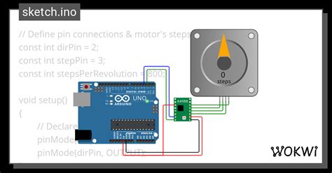 Stepper Wokwi Esp32 Stm32 Arduino Simulator