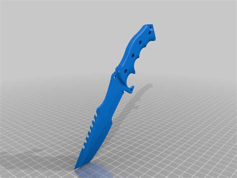 Free 3d File Cs Go Knife Huntsman Fixed Blade Tanto Bowie Knife 🔪・3d