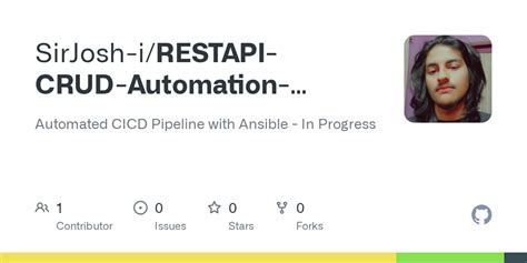 Workflow Runs · Sirjosh Irestapi Crud Automation Using Ansible · Github