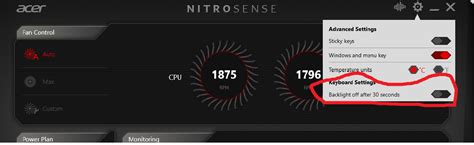 Backlit Keyboard Settings Acer Community