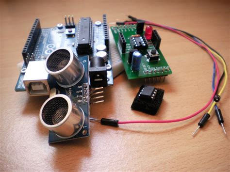 Ultrasonic Range Finder With An Attiny85 With Shield 5 Steps With