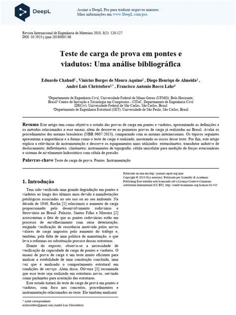 Proof Load Test On Bridges And Viaducts A Bibliography Analysis Pt