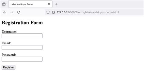 Programming For Beginners Understanding The Html Label And Input Elements