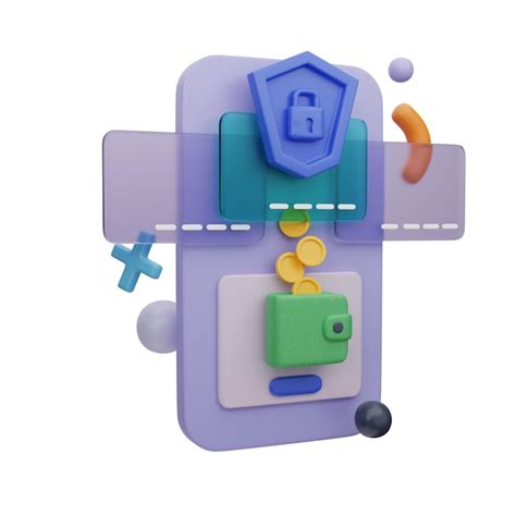 Premium Psd Mobile Secure Wallet Payment