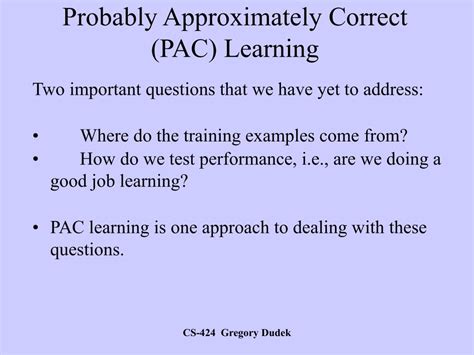 Ppt Understanding Learning Inductive Inference In Cs 424 Powerpoint Presentation Id6446406