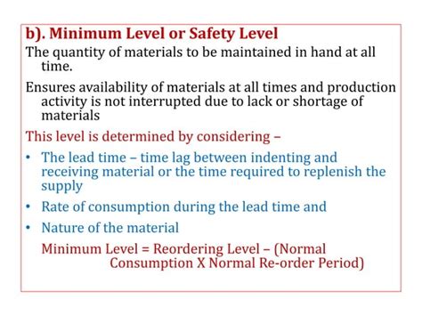 Techniques Of Material Control PPTX Logistics Business
