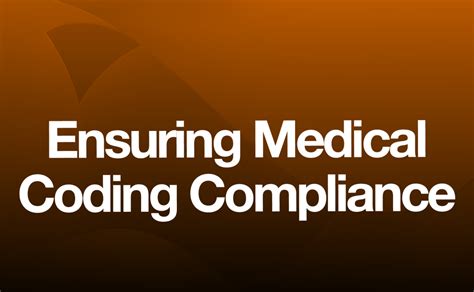 Ensuring Medical Coding Compliance