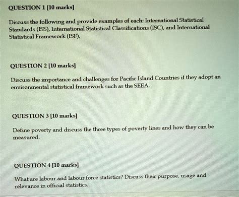 solved question [10 marks] discuss the following and provide examples