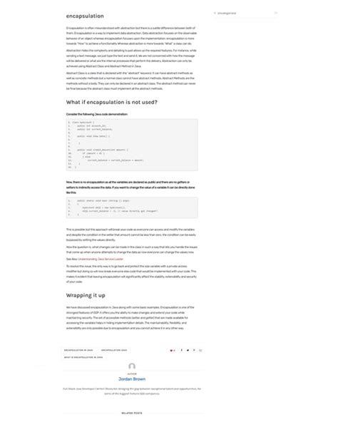 Encapsulation In Java With Example Pdf Programming Languages