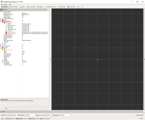 turtlebot slam rviz error in robotmodel no transform from wheel