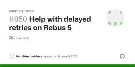 Help With Delayed Retries On Rebus 5 · Issue 850 · Rebus Orgrebus · Github