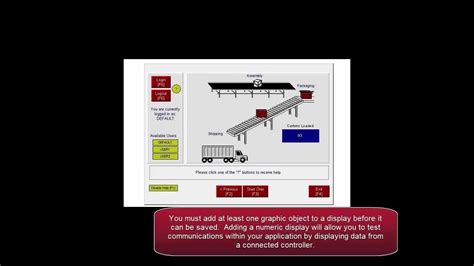PanelView Plus FactoryTalk View ME Introduction Add Graphic Display And Numeric Display