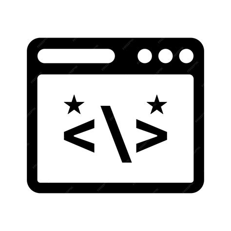 Premium Vector Clean Code Coding Icon Black Vector Graphics