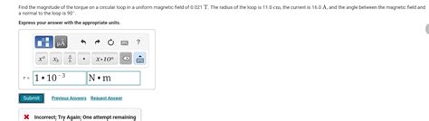 Solved Find The Magnitude Of The Torque On A Circular Loop Chegg