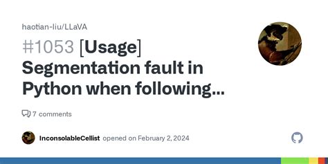 Usage Segmentation Fault In Python When Following Installation Steps
