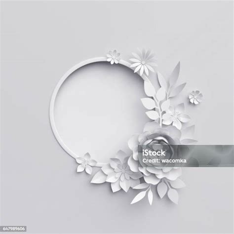 3d 렌더링 흰 종이 꽃 꽃 배경 결혼식에 대한 스톡 사진 및 기타 이미지 결혼식 그림자 꽃 식물 Istock
