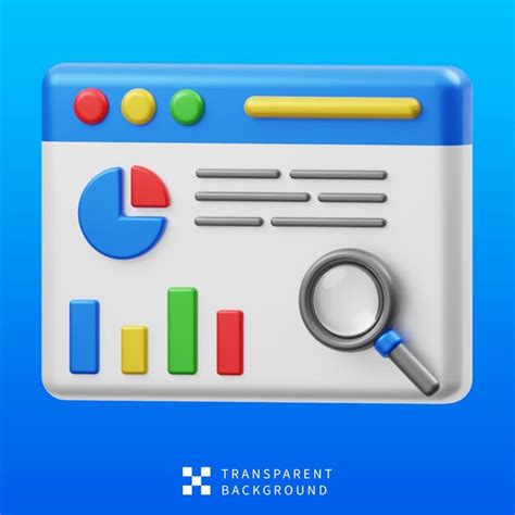 Premium Psd Psd Online Analysis 3d Illustration