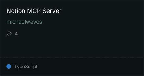Schema Notion Mcp Server Glama