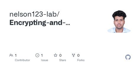 Github Nelson123 Labencrypting And Decrypting Of A Python File