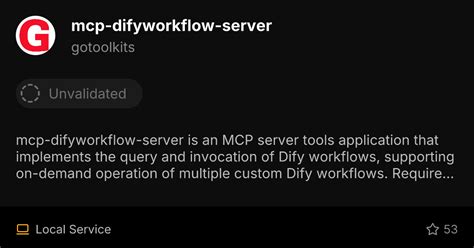 Mcp Difyworkflow Server Mcp Servers · Lobehub
