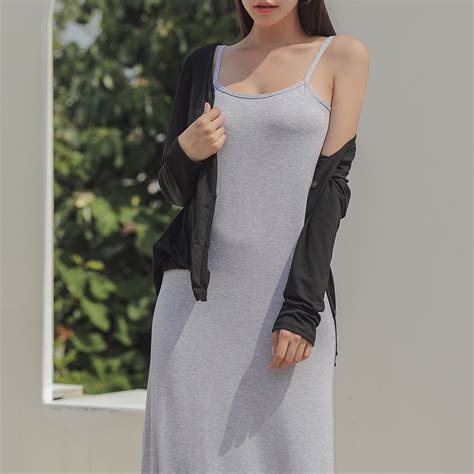 쉐이크 끈 나시 롱원피스 민소매 여름원피스 5colors 글램공감