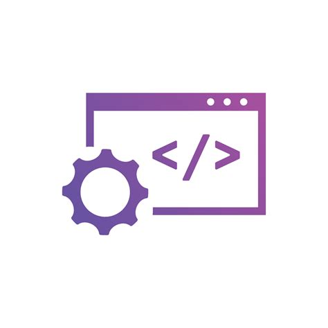 Custom Coding Icons Vector Illustration Modern Style Custom Coding
