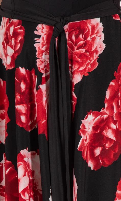 Floral Print Sleeveless Maxi Dress In Multi Klass