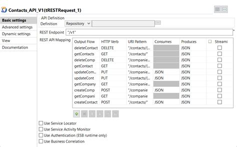 Using Rest Metadata With Jobs And Routes Talend Studio Help