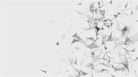 Premium Photo Abstract Polygonal Background With Connecting Dots And