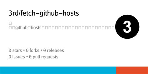 Fetch Github Hostsreadmemd At Main 3rdfetch Github Hosts