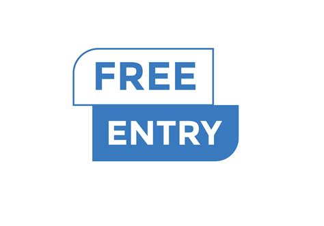 free entry text button web button banner template free entry 8558563