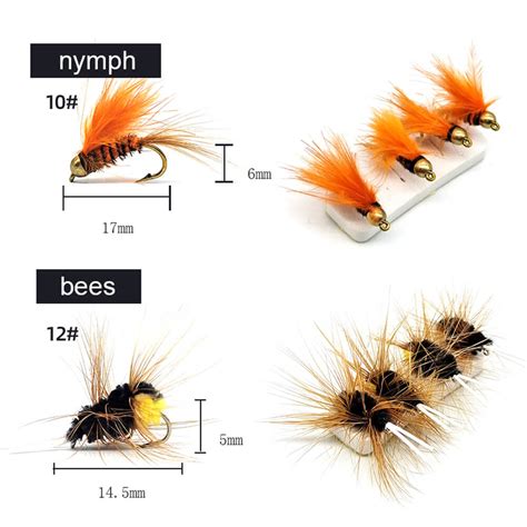 Kylebooker 64 szt. Muchy Pstrąg Steelhead Łosoś Muchy wędkarskie Haczy