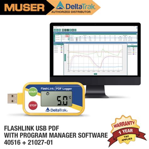 40516 Flashlink Usb Pdf Reusable Data Logger Reusable Pdf Data Loggers Deltatrak Kuala Lumpur