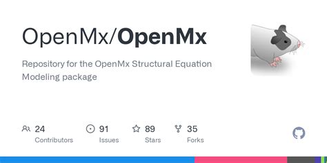 Github Openmxopenmx Repository For The Openmx Structural Equation