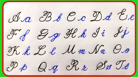 How To Write English Capital Letter In Four Line English Capital