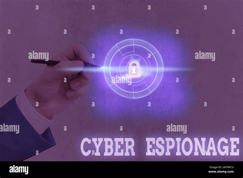 Conceptual Hand Writing Showing Cyber Espionage Concept Meaning