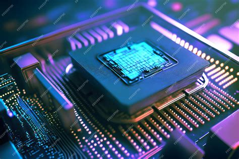 Premium Ai Image Cpu Processor With Modern Futuristic Technology