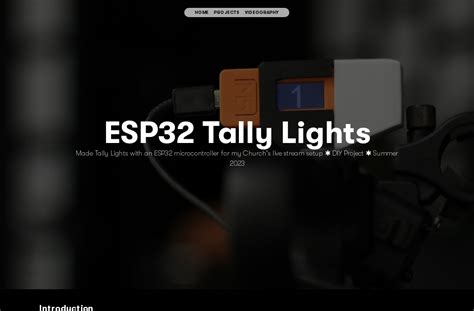 Esp32 Tally Lights